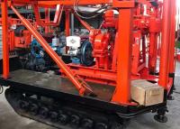 China 200m Portable Mounted Crawler Borehole Drilling Rig For Water Well for sale