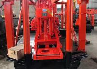 China 200m Portable Mounted Crawler Borehole Drilling Rig For Water Well for sale