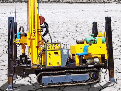 China Crawler Type Pneumatic 400meter Water Borewell Machine for sale