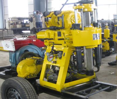 China High Speed Crawler Mounted Drill Rig 0-50r/Min For Exploration 180 Meters for sale