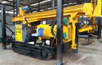 China Hydraulic 180 Meters Pneumatic 77kw Crawler Mounted Drill Rig For Deep Underground Water Borehole for sale