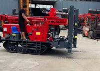 China Impactor Borewell Rubber Crawler Mounted Drill Rig With 200 Meters Depth  For Borehole Blasting for sale