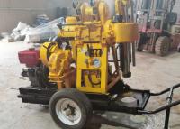 China Mining Investigation 220v Trailer Mounted Drill Rig Geological Exploration 150  Meters Depth Sample Coring for sale