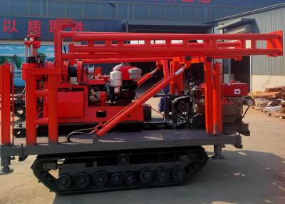 China Two Hundred Depth Crawler Mounted Water Well Drilling Rig Machine Borehole Blasting for sale