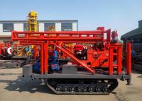 China Two Hundred Depth Crawler Mounted Water Well Drilling Rig Machine Borehole Blasting for sale