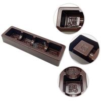 China 4 Cavity Plastic Chocolate Packaging Vacuum Formed Plastic Chocolate Tray Insert for sale