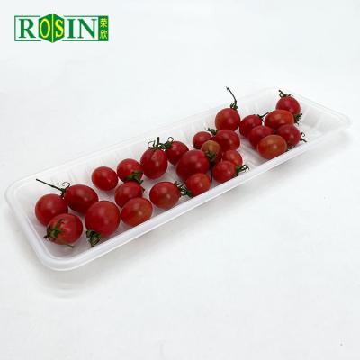 China PP Corn Starch Disposable Fresh Meat Chicken Fruit Vegetable Container Plastic Frozen Food Packing Tray for sale
