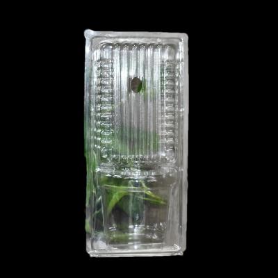 China Custom Transparent Plastic Disposable Clamshell Flower Seedlings Transport Blister Pack For Flower Green Plants for sale