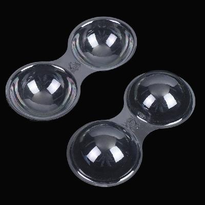 China FDA Disposable Vacuum Formed Transparent Plastic PET PVC Plastic Hinge Clamshell Silicone Bra Underwear Support Packaging Tray for sale