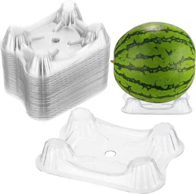 China Customized Vacuum Formed Transparent Pet PET PVC PS Plastic Watermelon Fixed Base Hami Melon Anti Corrosion And Rotten Support Melon Tray for sale