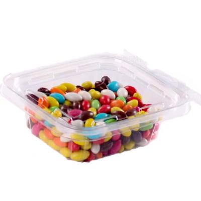 China Factory disposable cooked salad fruit box clear PET nut plastic box vacuum formed dried fruit clamshell box for sale