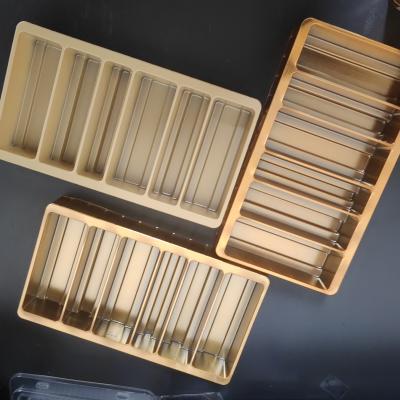 China Customized disposable 9 cavity biscuit plastic tray blister pet brownie plastic packaging container for sale