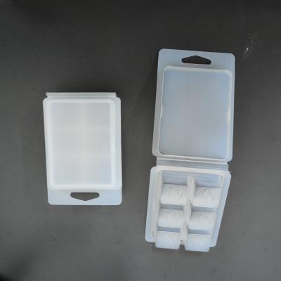 China Custom Teardrop Candle Clamshell Box PP Hinged Packaging for Premium Candles for sale