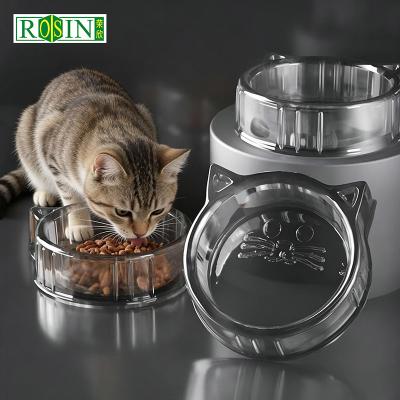 China Custom Disposable Transparent Pet Bowl Cover with Ant Proof Overflow Trough for sale