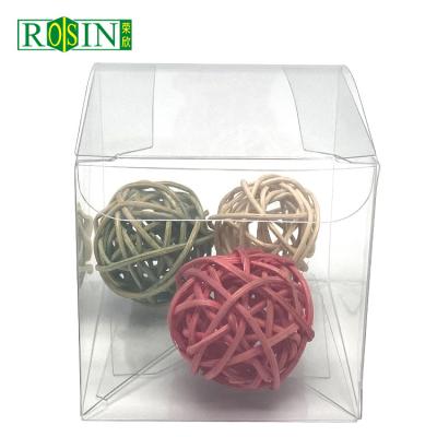 China Recyclable Clear PVC PET Folding Box Square Angel Style Plastic Packaging for Christmas Gifts Candies Collectibles for sale