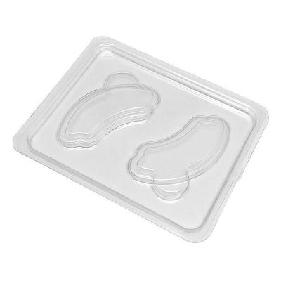 China PVC Double Slot Shaping Clear Eye Mask Tray  Cosmetic Packaging Blister Plastic Inner box for sale