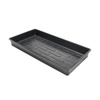 China Customized Black PET/PP Rectangular Flat Bottomed Seedling Tray For Cat Grass And Rice Seedling Pot for sale