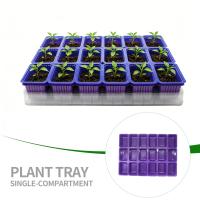 China Guangzhou Rosinpack Factory Customizes 18 Grid Seedling Tray With Transparent Bottom Seedling Tray Base for sale
