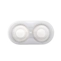 China Factory customized 2 cavity round high transparency PP vacuum formed tray for cookies and mooncakes for sale