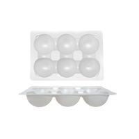 China Factory customized PP white disposable vacuum formed frozen mochi tray round dumpling insert container for sale