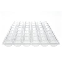 China Rosinpack PET Transparent Disposable Blister Macaron Tray with Cover Customization for sale