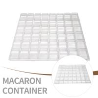 China Rosinpack PET Transparent Disposable Blister Macaron Tray with Cover Customization for sale