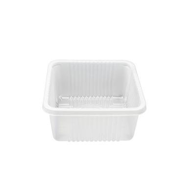 China customized disposable square high transparency PP mooncake pastry tray for sale
