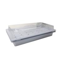 China Rosinpack 3-in-1 white PET 1020 flat plant seedling box with lid for sale