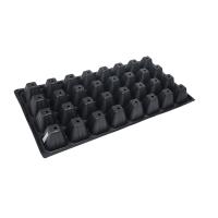 China Factory customized black PS 28 hole seedling tray with holes for sale