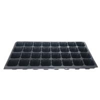 China Factory customized black PS 28 hole seedling tray with holes for sale