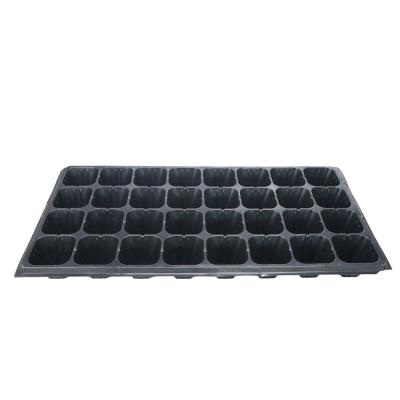 China Factory customized black PS 28 hole seedling tray with holes for sale