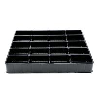 China RosinPack Blister Factory customizes 20 grid black plastic seedling tray for sale