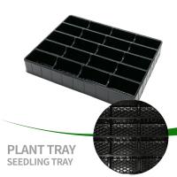 China RosinPack Blister Factory customizes 20 grid black plastic seedling tray for sale
