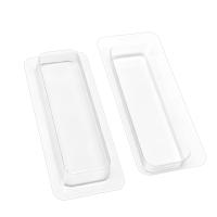 China Clear Rectangular Single Compartment Plastic Pen Tray Desk Organizer for sale