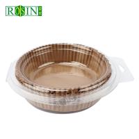 China ODM Round Clear PET Air Fryer Parchment Paper Tray Plastic Container with Lid for sale