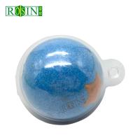 China Clear PET Bath Bomb Mold Packaging Shell with Hinged Lid Transparent Plastic Ball Container for sale