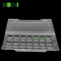 China 14 Compartment Clear Plastic Weekly Pill Organizer Blister Tray with Hinged Lid for sale