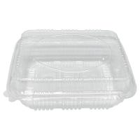 China Customized  Clear PET Clamshell Fruit Box with Lid Vent Holes for sale