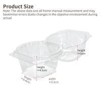 China Single cake blister box with hinged clamshell clear Muffin cupcake box for sale