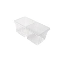 China custom pet 2 compartment blister cookie plastic tray with lid for sale