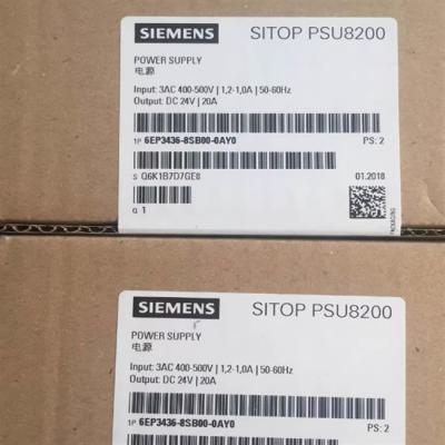 China 24V / 20A SITOP Power Supply PSU8200 6EP3436-8SB00-0AY0 Stable for sale