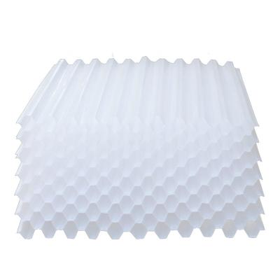 China Plastic Tube Settler Media PP Hexagon Honeycomb Inclined Tube Packing Lamella Clarifier Sheets For Sedimentation Tank for sale