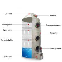 China Heavy Duty PP Material Spray Tower For Waste Gas Treatment for sale