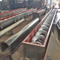 China Stainless Steel Shaftless Screw Conveyor For Farm / Sewage Treatment Plant for sale