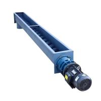China Carbon Steel Stainless Steel Horizontal Screw Conveyor Compact Structure for sale
