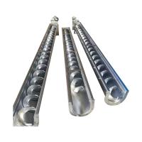 China Custom Stainless Steel Or Carbon Steel Screw Conveyor Tube Shape Sludge Screw Conveyor for sale