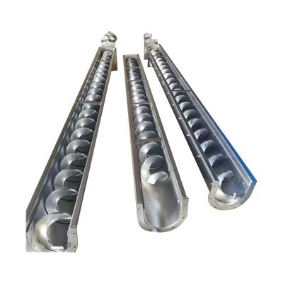 China Custom Stainless Steel Or Carbon Steel Screw Conveyor Tube Shape Sludge Screw Conveyor for sale