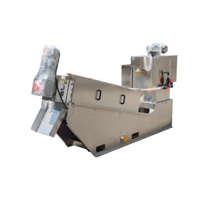 China Stacked Spiral Automatic Sludge Dewatering Machine Liquid Solid Separation for sale