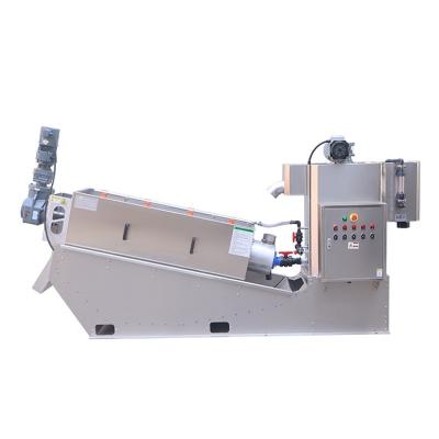 China Low Noise Screw Sludge Dewatering Machine Stacked Spiral Automatic  Liquid Solid Separation for sale