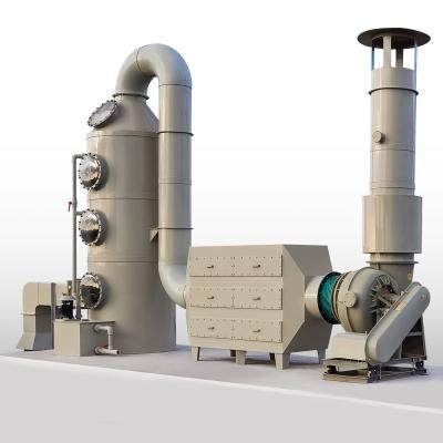 China Gas NH3 Removal Wet Scrubber Tower Air Scrubber Sox And Dust Particles For Exhaust Gas for sale